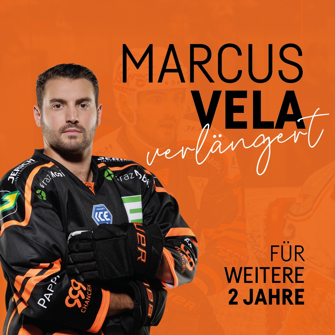 Graz99ers verlängern mit Torjäger Marcus Vela - Moser Medical Graz99ers